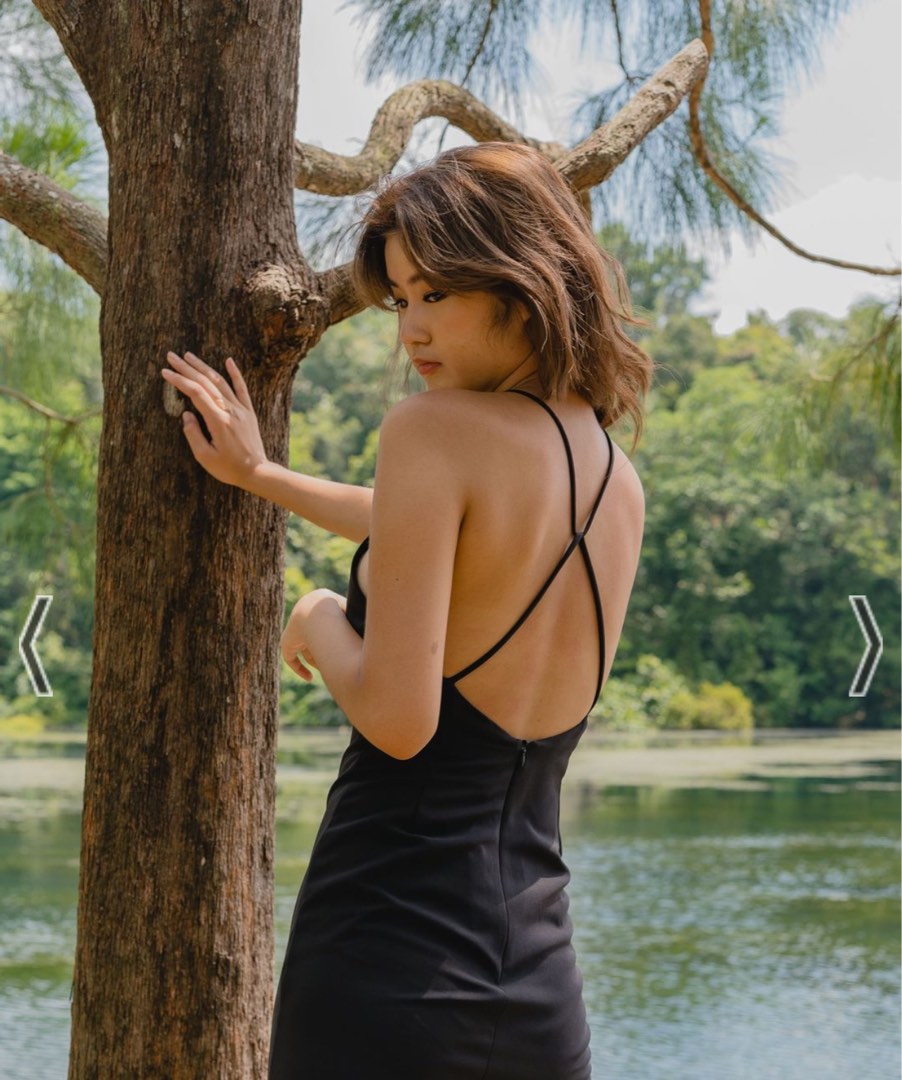 YHF lbd Over And Under Loop midi dress, Women's Fashion, Dresses & Sets, Dresses on Carousell