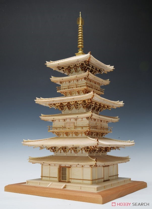 1/75 Yakushiji Temple East Tower Wooden model kit, Hobbies & Toys ...