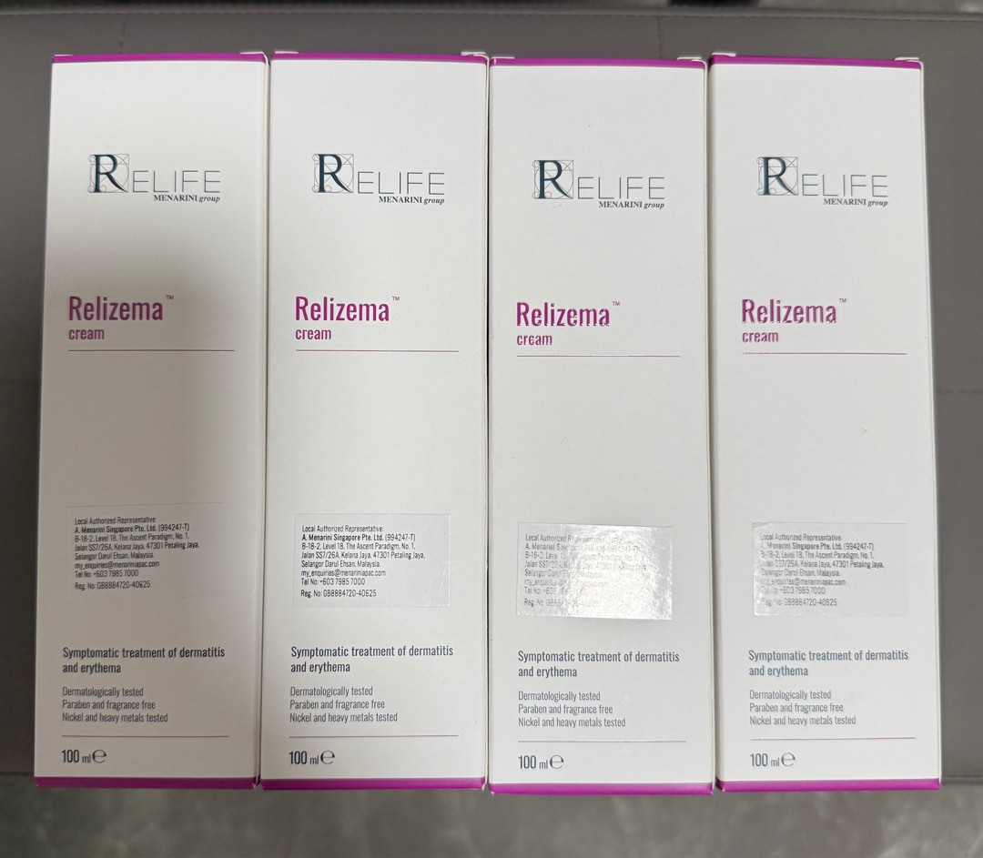2026/5月到期 Relife Relizema Cream 100mg 濕疹膏敏感肌救星2支以上包順豐智能櫃, 美容＆個人護理, 沐浴 ...