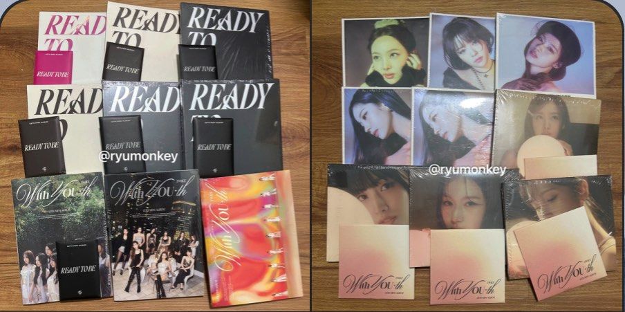 [ wts/nft/lfb ] twice ready to be with youth sealed albums digipacks nayeon jeongyeon momo sana ...