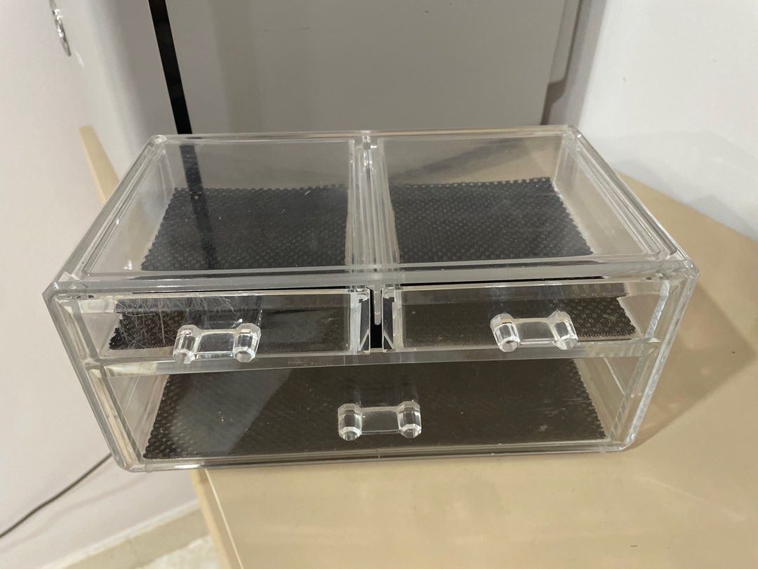 Acrylic drawer box, Women's Fashion, Jewelry & Organisers, Accessory ...