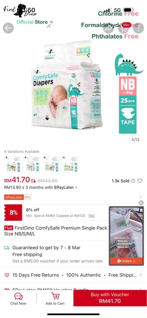 All NB diapers Rm 100, Babies & Kids, Bathing & Changing, Diapers ...