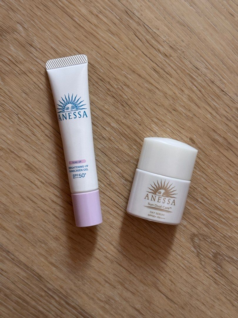 Anessa sunscreen sample (brightening uv sunscreen gel, sun dual care ...