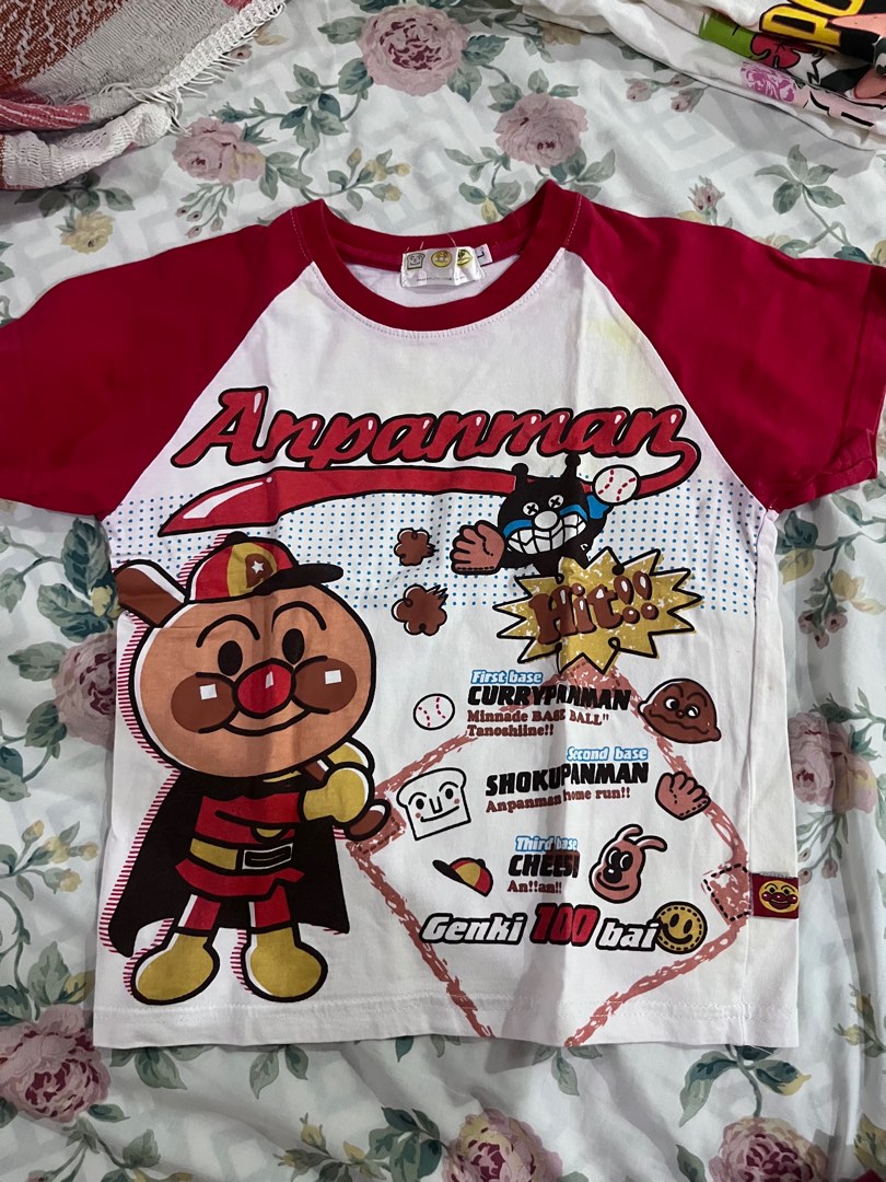Anpanman baby tee, Women's Fashion, Tops, Shirts on Carousell