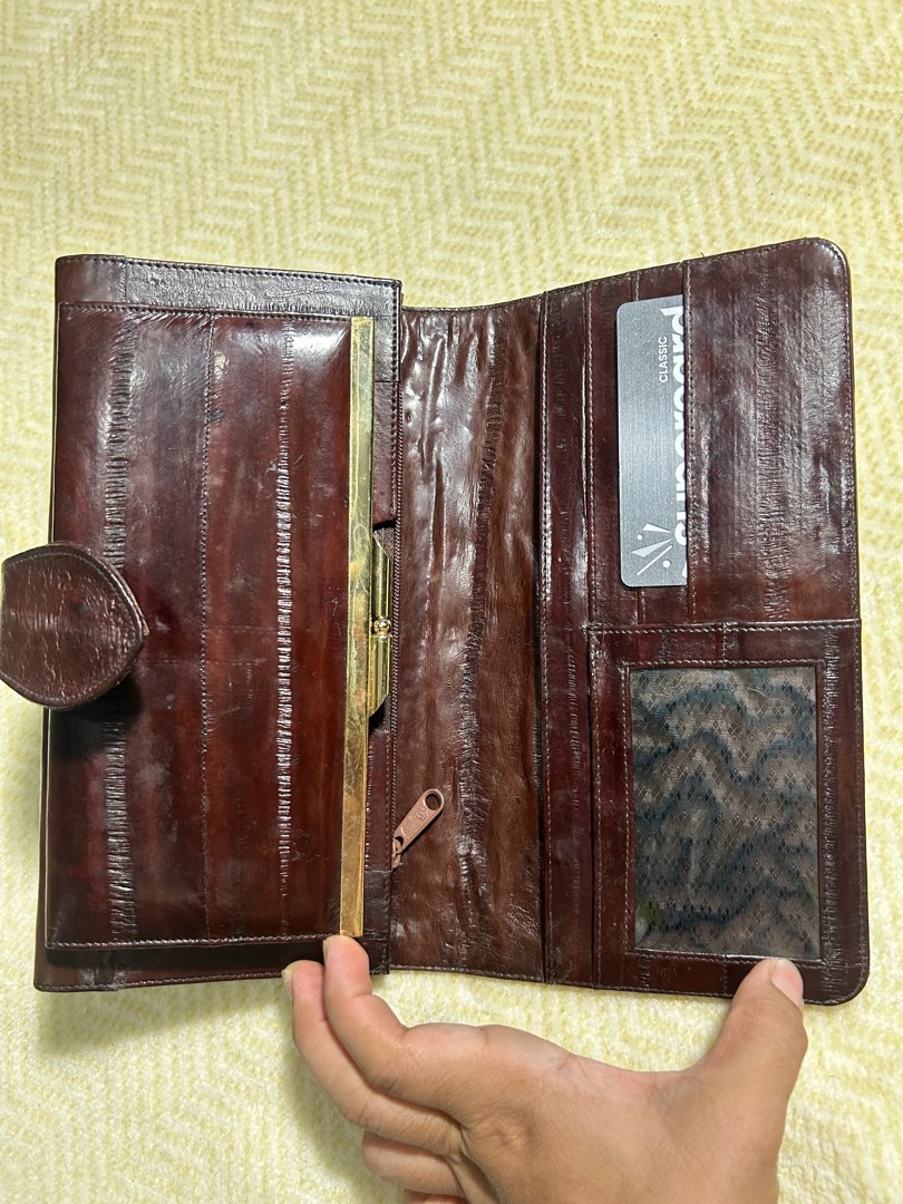 Bifold Eel Skin Wallet | Clutch, Women's Fashion, Bags & Wallets ...