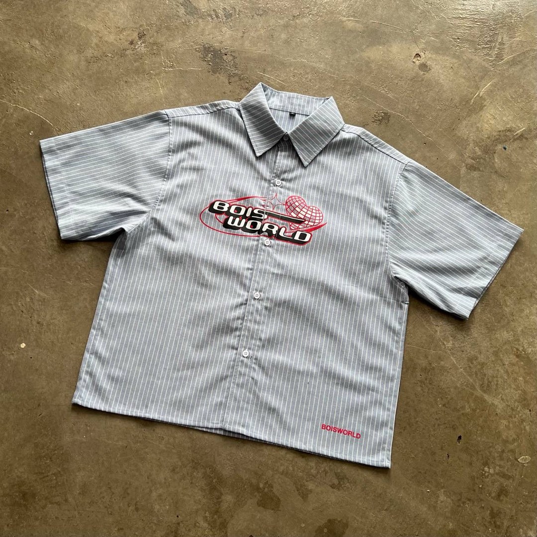 boisworld boxy, Men's Fashion, Activewear on Carousell