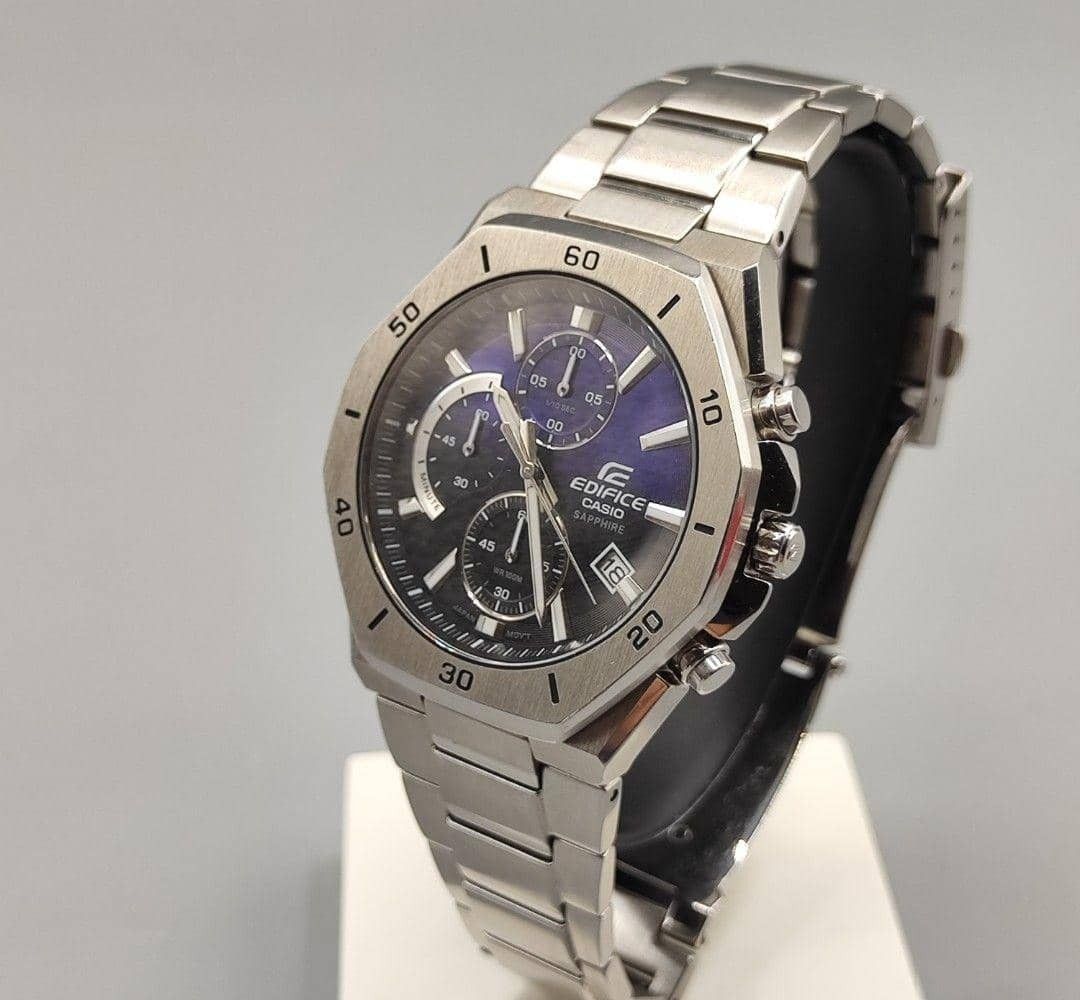 Casio Men's Edifice Metal Farm Oak Sapphire Watch EFB-680 45mm, Men's ...