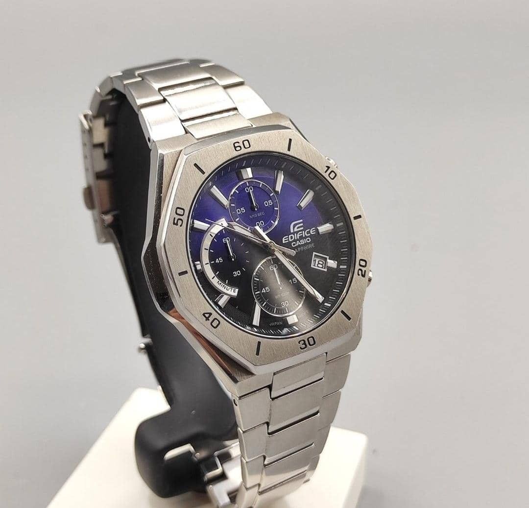 Casio Men's Edifice Metal Farm Oak Sapphire Watch EFB-680 45mm, Men's ...