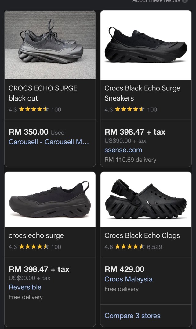 Crocs Echo Surge, Men's Fashion, Footwear, Sneakers on Carousell