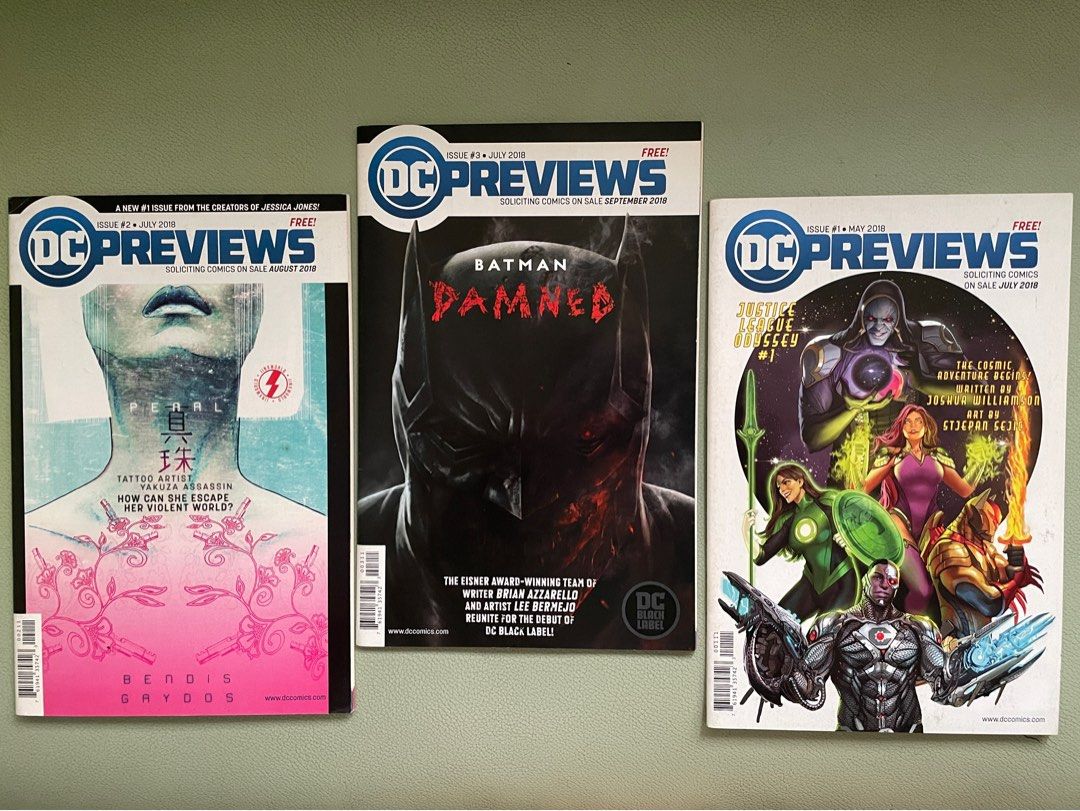 DC Previews, Magazines about DC Comics heroes & villains, U.S. editions ...