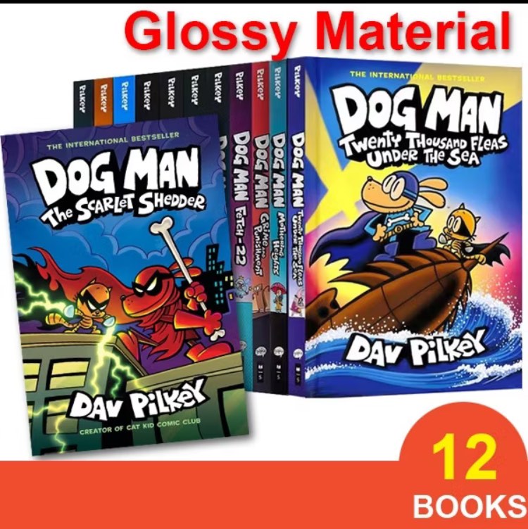 Dogman books and cat kid series (glossy pages), Hobbies & Toys, Books ...