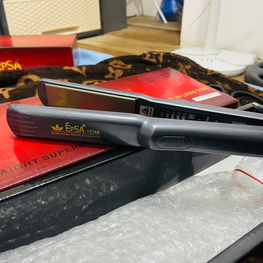EPSA 1024A 2IN1 HEAVY DUTY HAIR IRON FOR REBOND CURL, Beauty & Personal ...