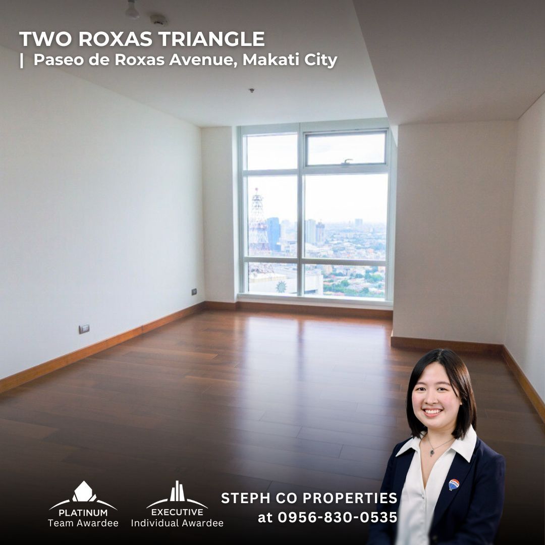 FOR SALE: Two Roxas Triangle 3BR Unit Condo, Makati (Direct Buyers Only) - Ayala Premier, Park ...