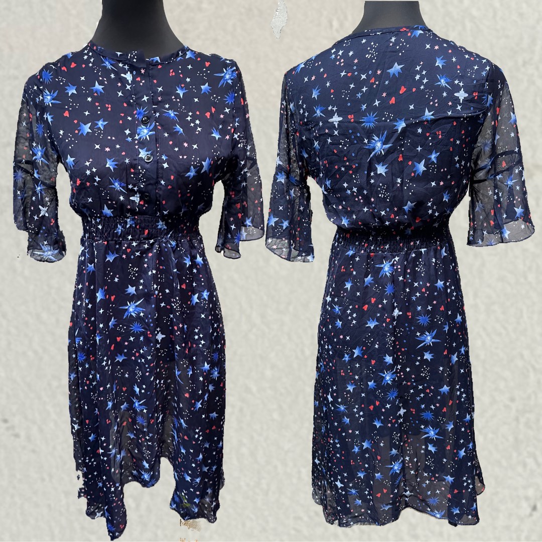FREE SEE THROUGH STAR DRESS, Women's Fashion, Dresses & Sets, Dresses ...
