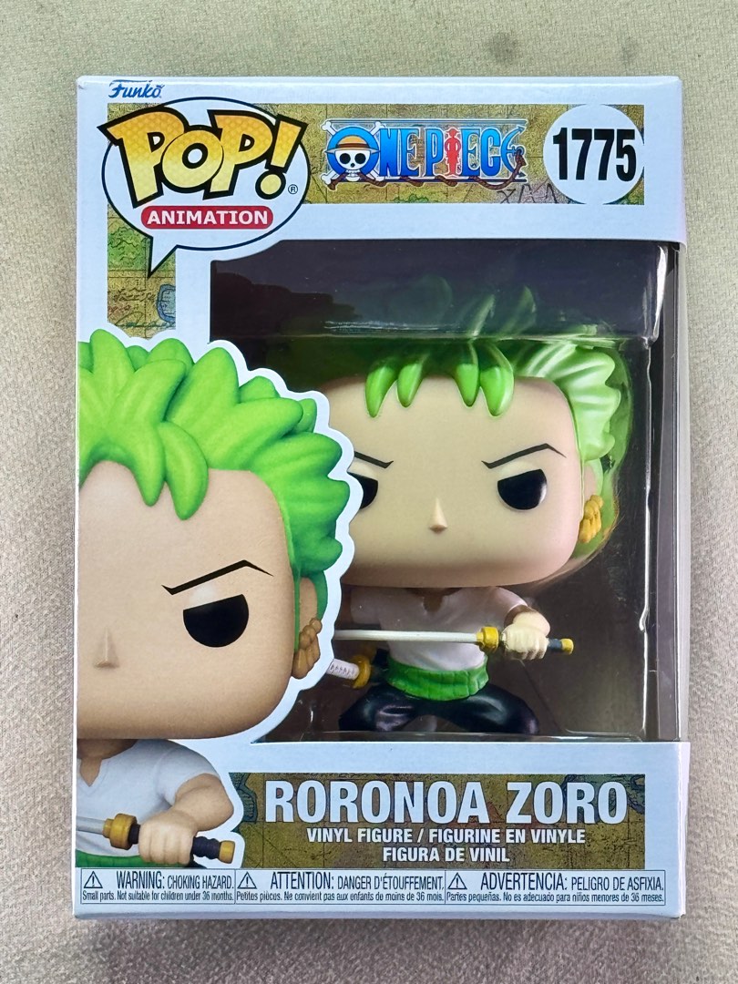 funko pop! animation one piece 1775 roronoa zoro vinyl figure, Hobbies ...