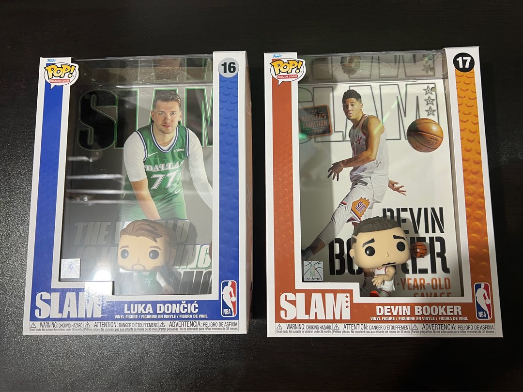 Funko Pop: Slam Covers - Devin Booker & Luka Doncic, Hobbies & Toys ...