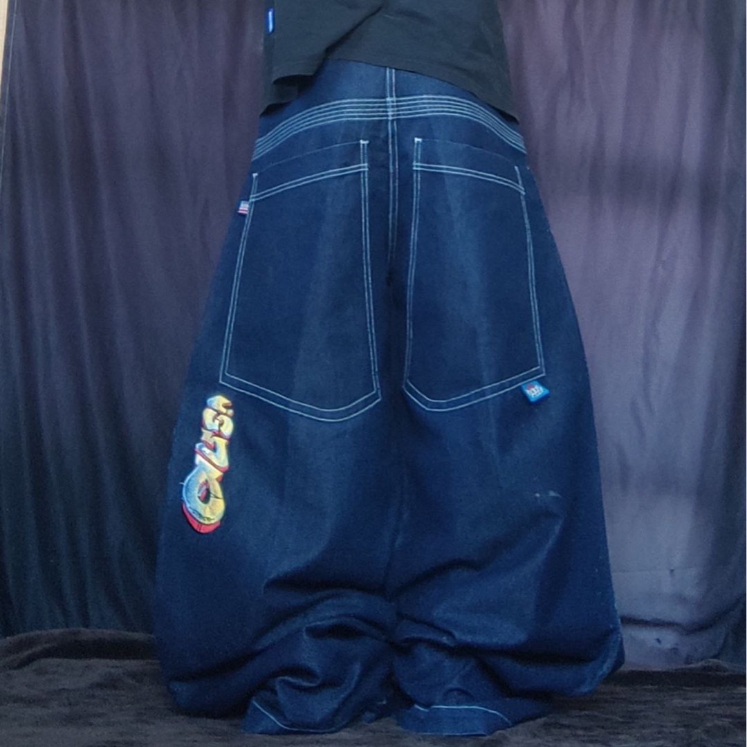 Grail Jnco Pryer Thai Boot Deep Pockets Wide Leg Jeans, Men's Fashion ...