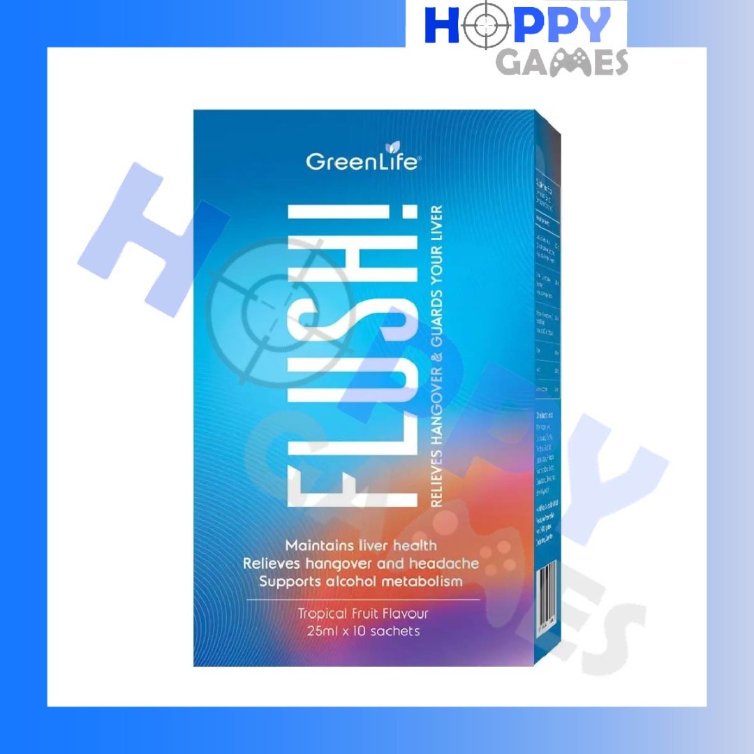 Greenlife Flush | Green Life Flush (25ml x 10 sachets) | Hangover ...