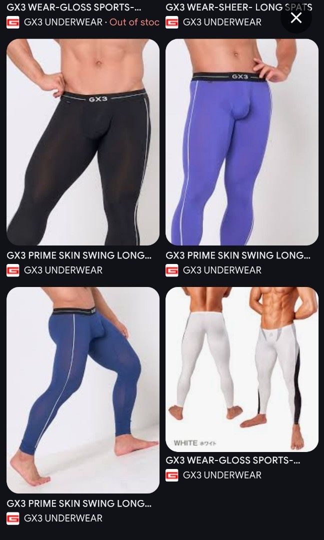 Gx3 japan long tights, Men's Fashion, Activewear on Carousell