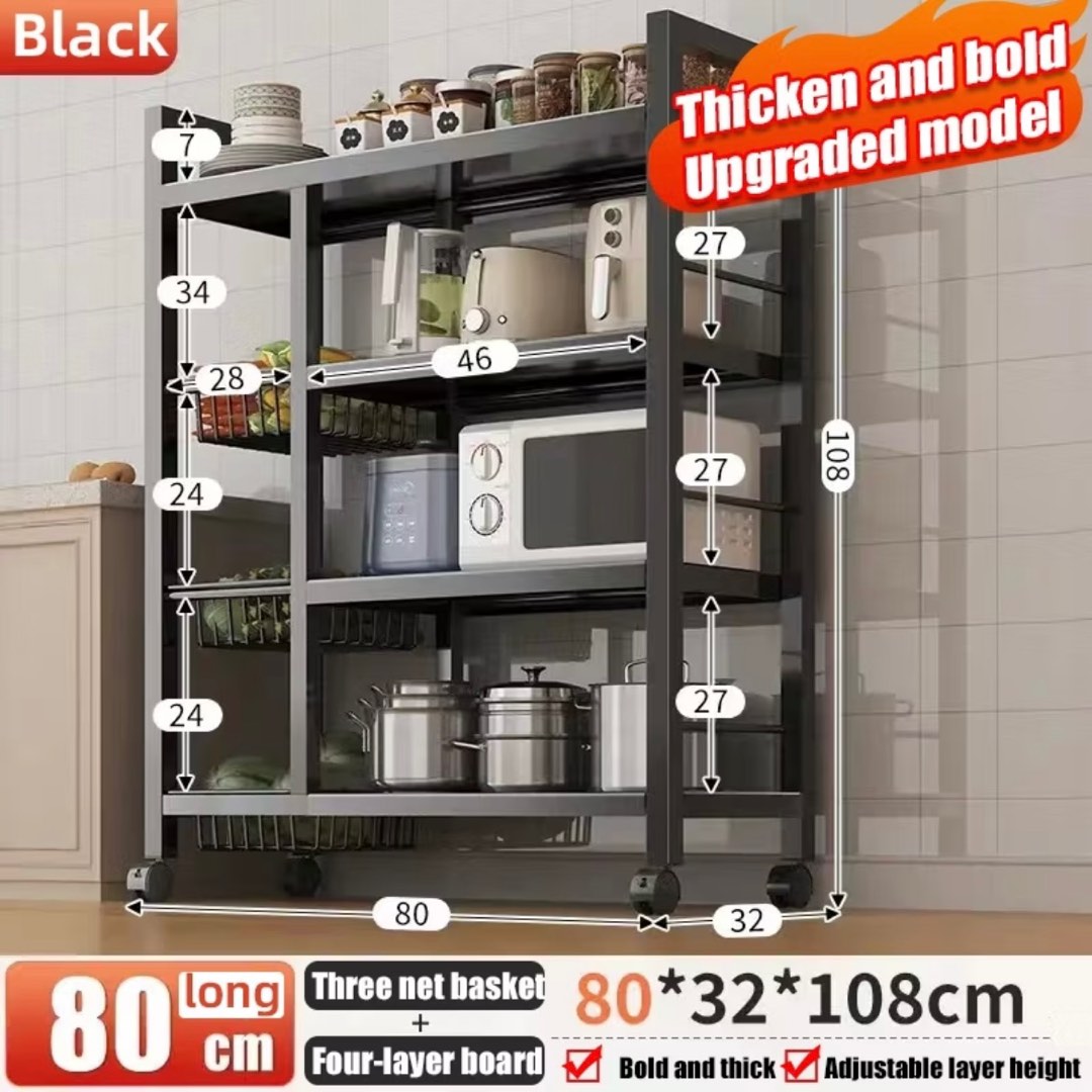 Heavy Duty Kitchen Rack | Spacious Kitchen Microwave Oven Storage Rack ...