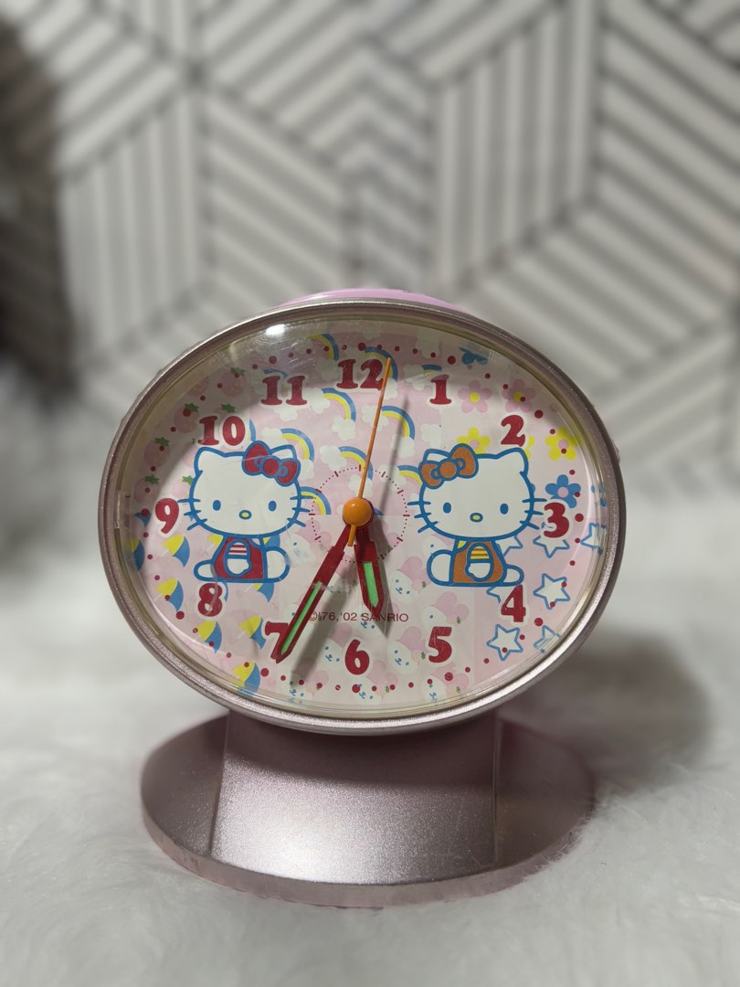 Hello Kitty Alarm Clock, Furniture & Home Living, Home Decor, Clocks on ...