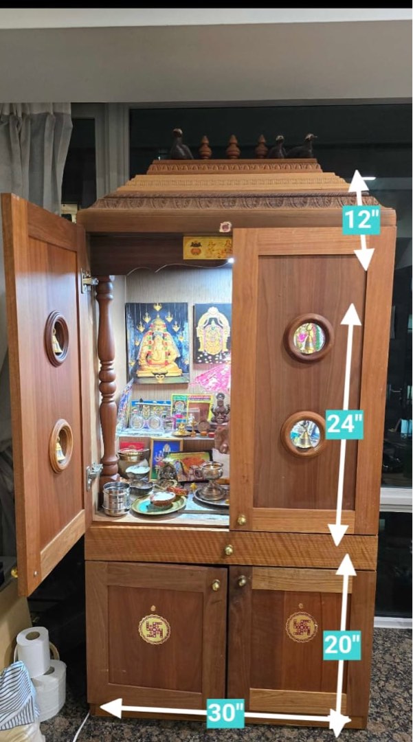 Hindu Prayer Altar, Furniture & Home Living, Furniture, Shelves ...