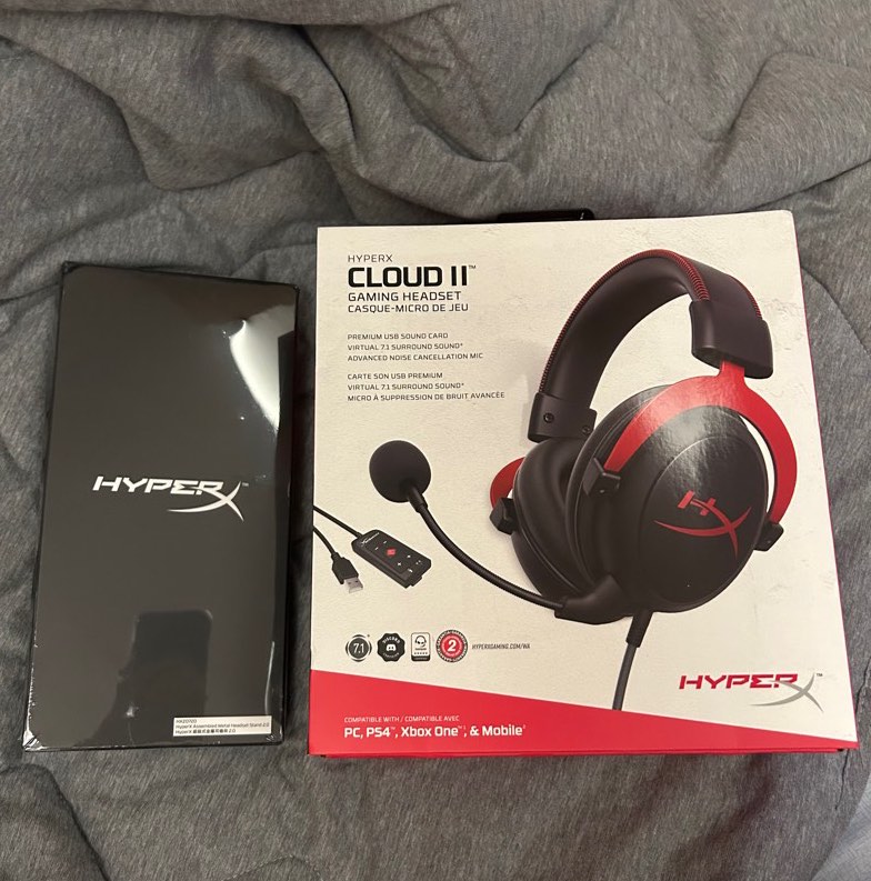 HyperX Cloud 2 II Gaming Wire Headset + Stand, Audio, Headphones ...