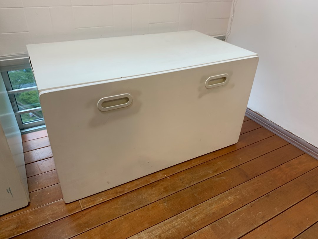 Ikea Smastad Bench with storage As is, Furniture & Home Living ...