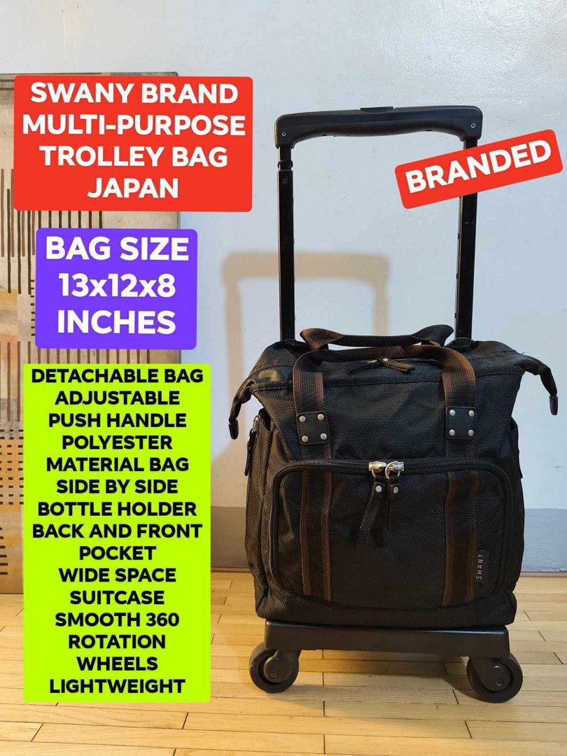 IMPORTED FROM JAPAN ORIGINAL SWANY BRAND MULTI PURPOSE TROLLEY BAG MADE ...