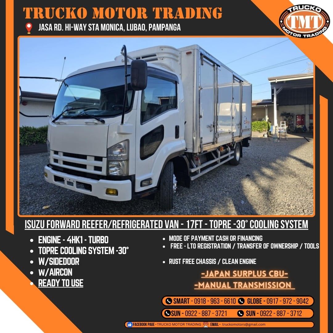 Isuzu Forward Reefer/Refrigerated Van 17ft - New Arrival Surplus Japan ...