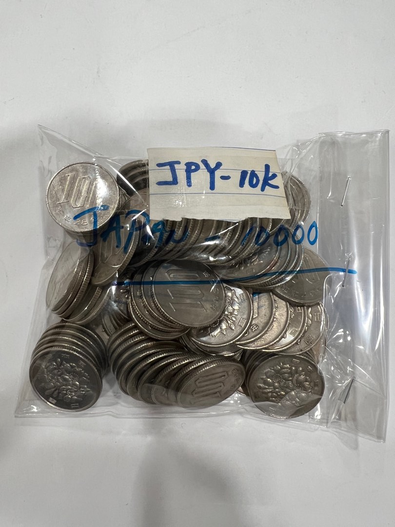 Japanese 100 yen coins circulation for exchange, Hobbies & Toys ...