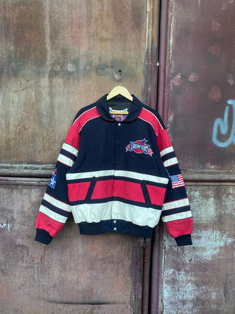 Jeff Hamilton x NBA x Dream Team 90s Jacket, Men's Fashion, Activewear on Carousell