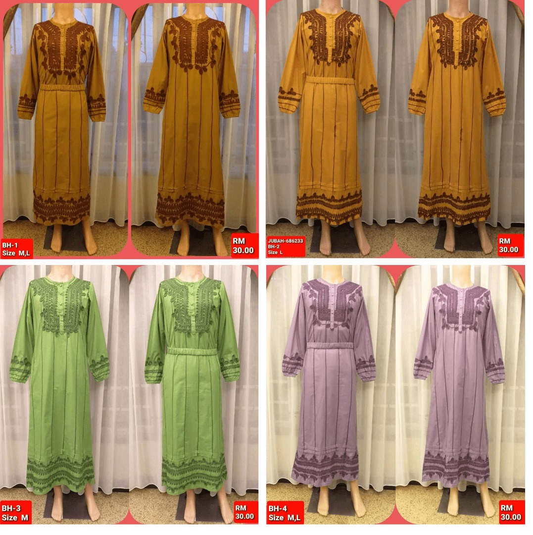 JUBAH MUSLIMAH BAJU DUBAI ARAB KAIN KOREA FASHION WANITA GAMIS MODEL ...