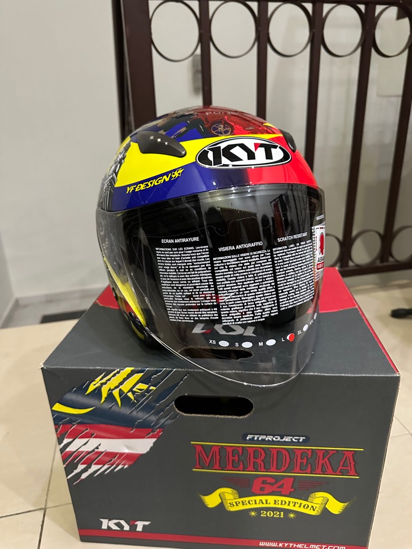 KYT Hellcat Merdeka 64, Motorbikes on Carousell
