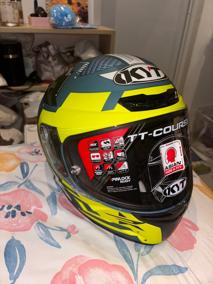KYT TTC Doff Yellow - New - No Box, Motor di Carousell