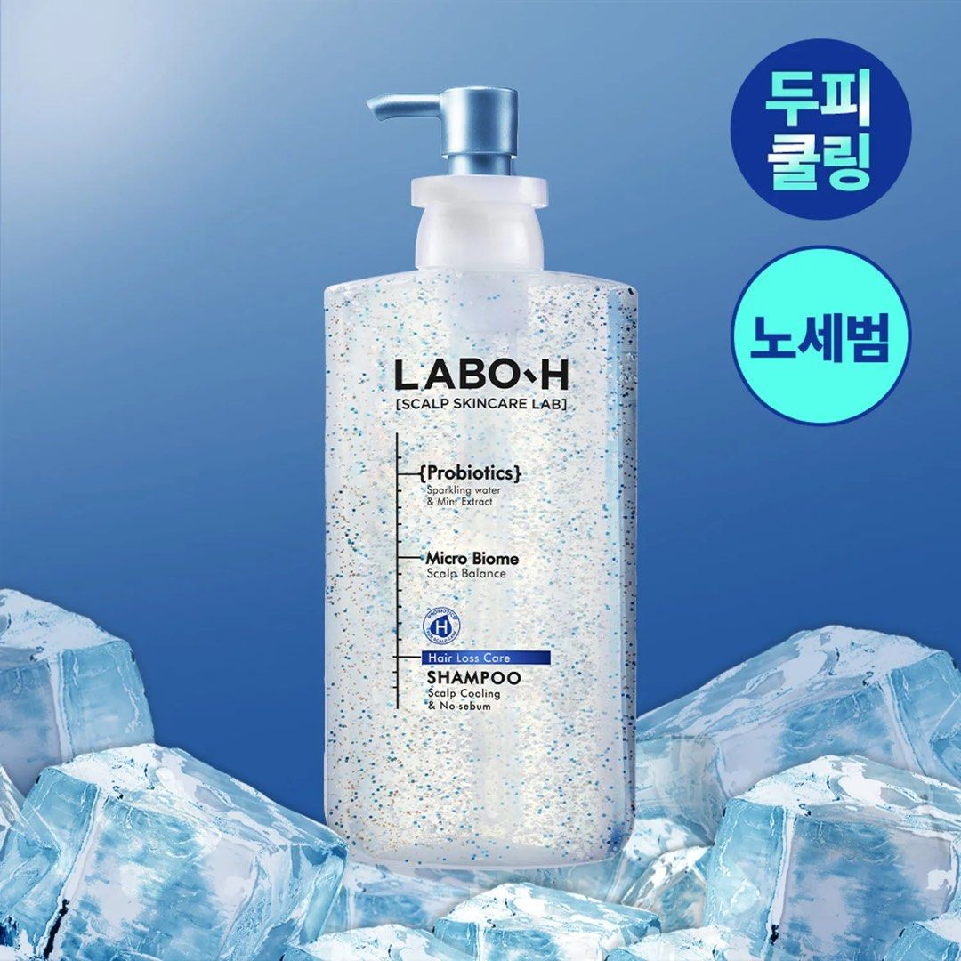 LABO-H Hair Loss Care Scalp Cooling & No Sebum Shampoo 750ml, Beauty ...