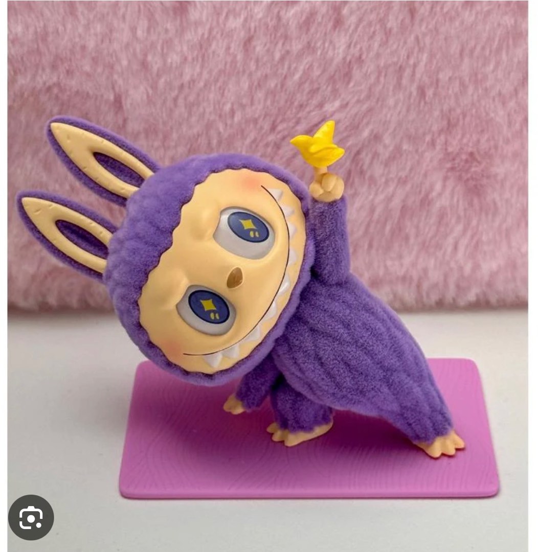Labubu Lazy Yoga - Little Bird, Hobbies & Toys, Toys & Games on Carousell