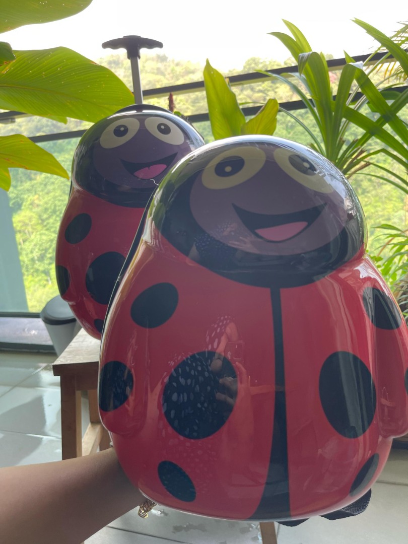 Ladybug (Mak + Anak) - Kid 2 in 1 Travel Trolley Bag, Babies & Kids, Going Out, Other Babies ...