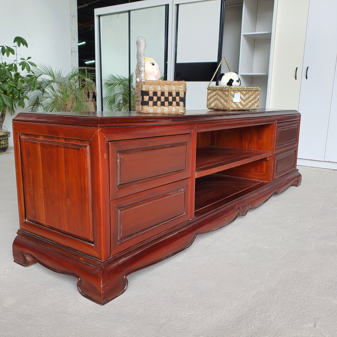 Mahogany Victorian Modern Classic Tv bench (NEW), Furniture & Home ...