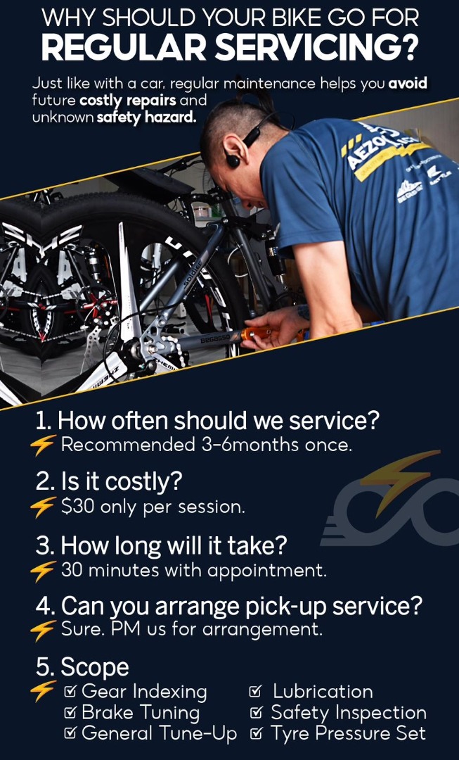 (Bicycle Servicing) Professional Bike Shop With Maintenance Repair ...