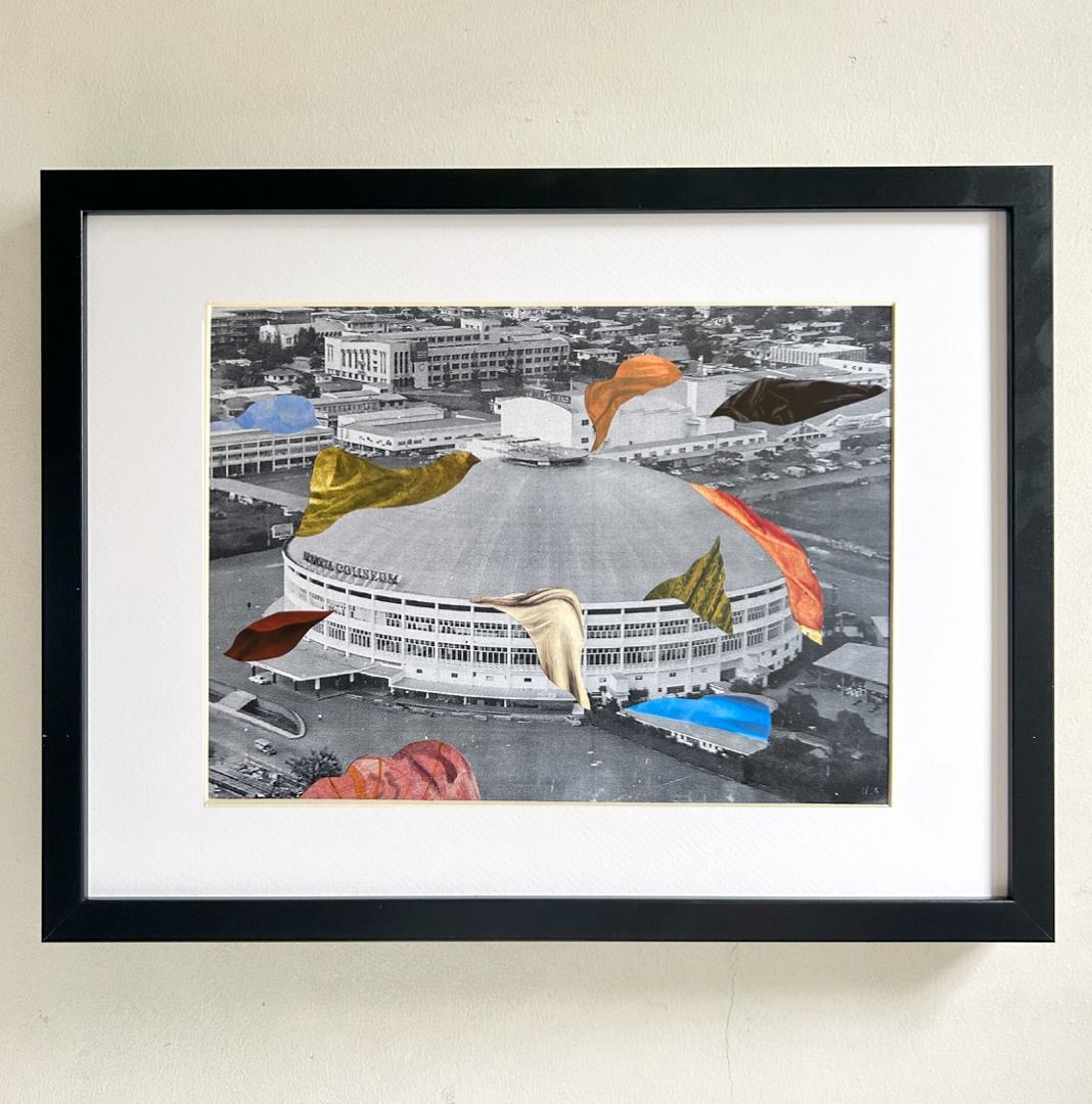 MAYNILA SERIES: ARANETA COLISEUM 17 x 13.5 inches Original Collage ...