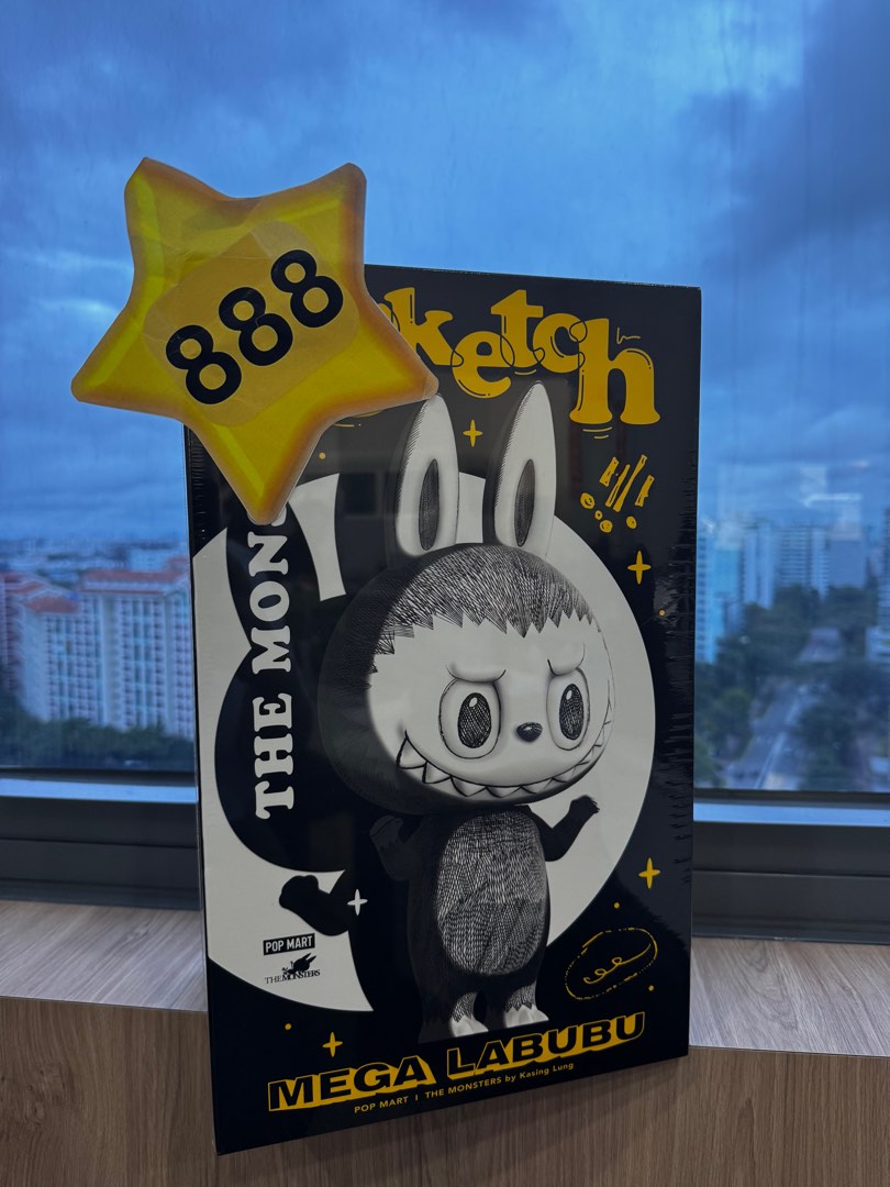 MEGA LABUBU SKETCH 400%, Hobbies & Toys, Toys & Games on Carousell