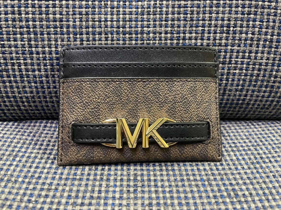 Michael Kors Reed Card Case Logo (Original & Brand New), Luxury, Bags ...