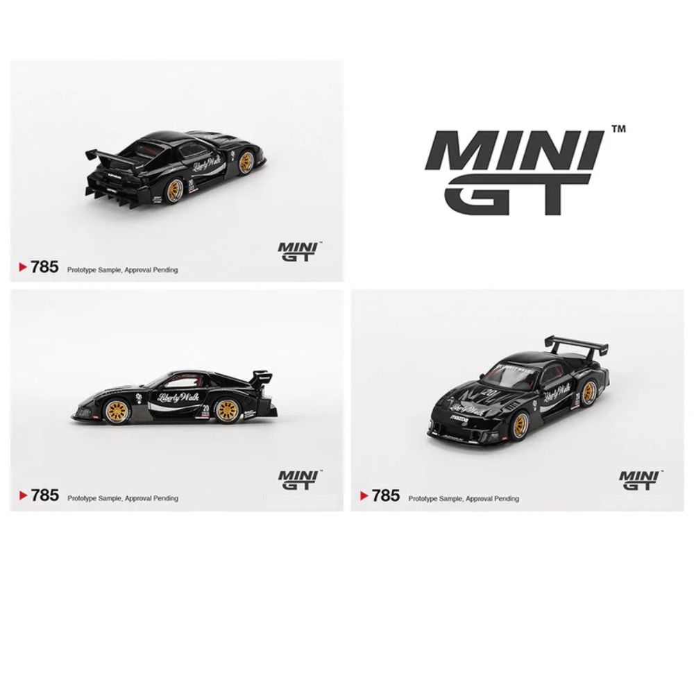 Mini GT 1/64 Scale Mazda RX-7 LB-Super Silhouette LBWK Black Die-cast ...