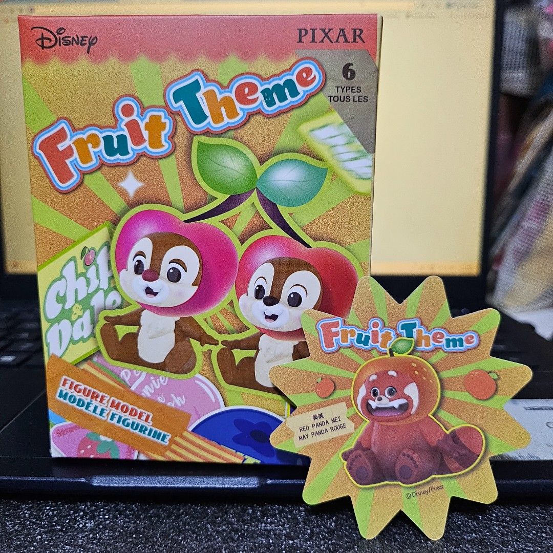 Miniso Disney Fruit Theme Figurine Display Figure Blind Box (Red Panda ...
