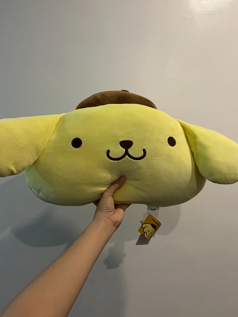 Miniso Sanrio Pompompurin Head-Shaped Pillow, Hobbies & Toys, Toys ...