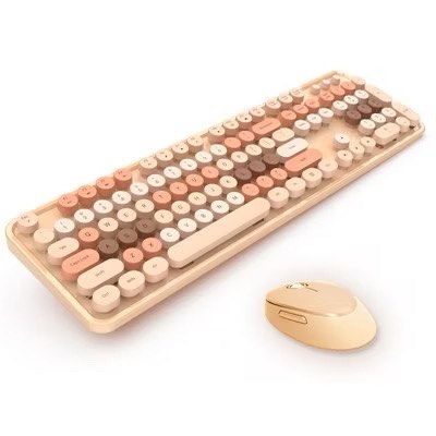 MOFII Sweet Wireless Keyboard (Without Mouse) Milk Tea Brown, Computers ...