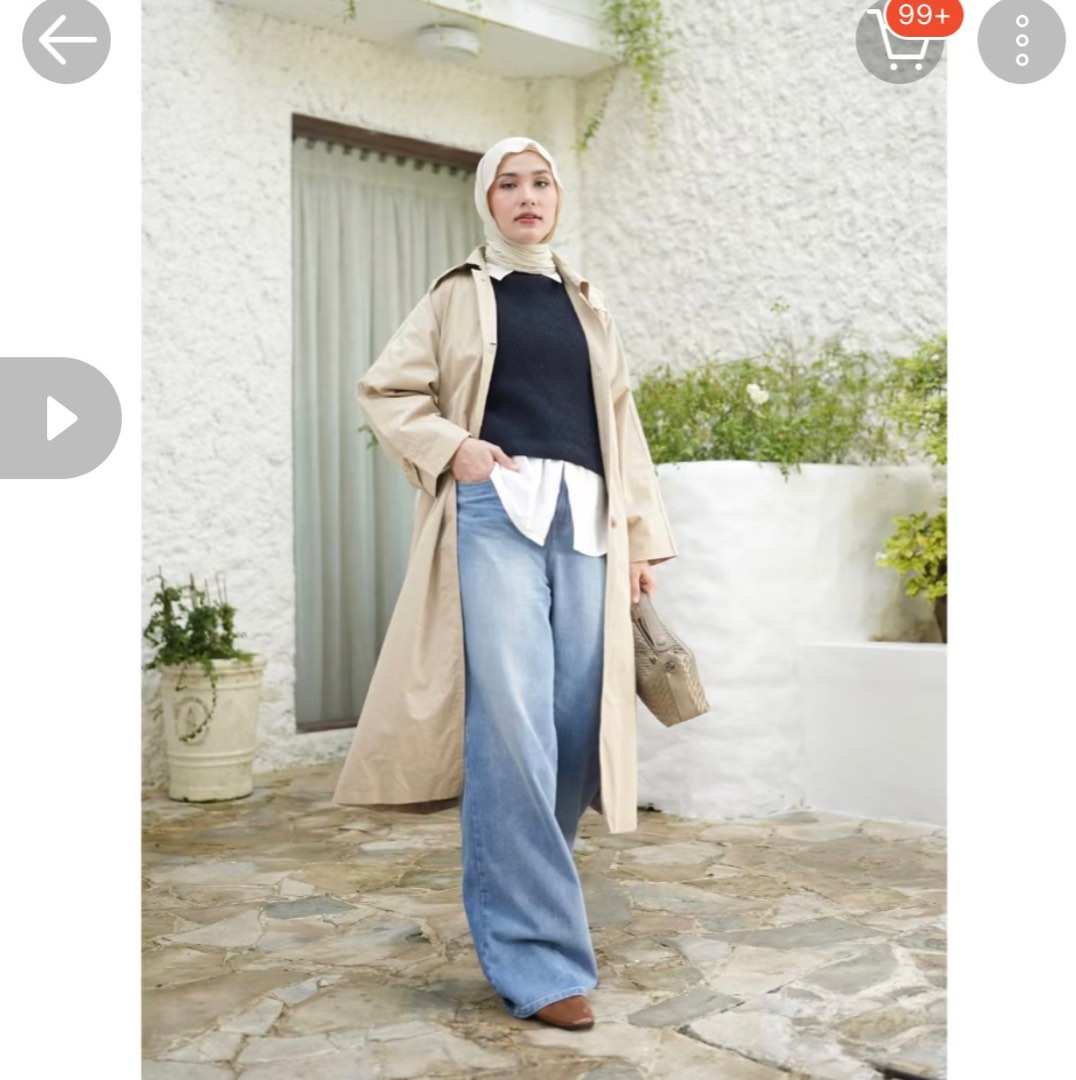 MOUI JEANS DIANARESTU X DWIHANDA IN CLASSIC BLUE, Fesyen Wanita, Pakaian Wanita, Bawahan di ...