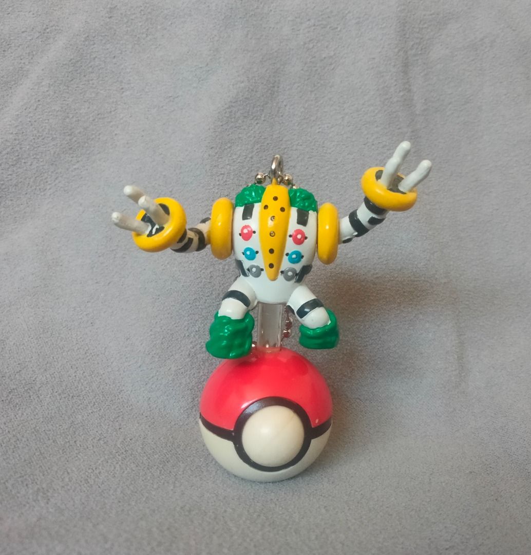 Nintendo Pokemon Pokeball Mini Spinning Figure Keychain - REGIGIGAS ...