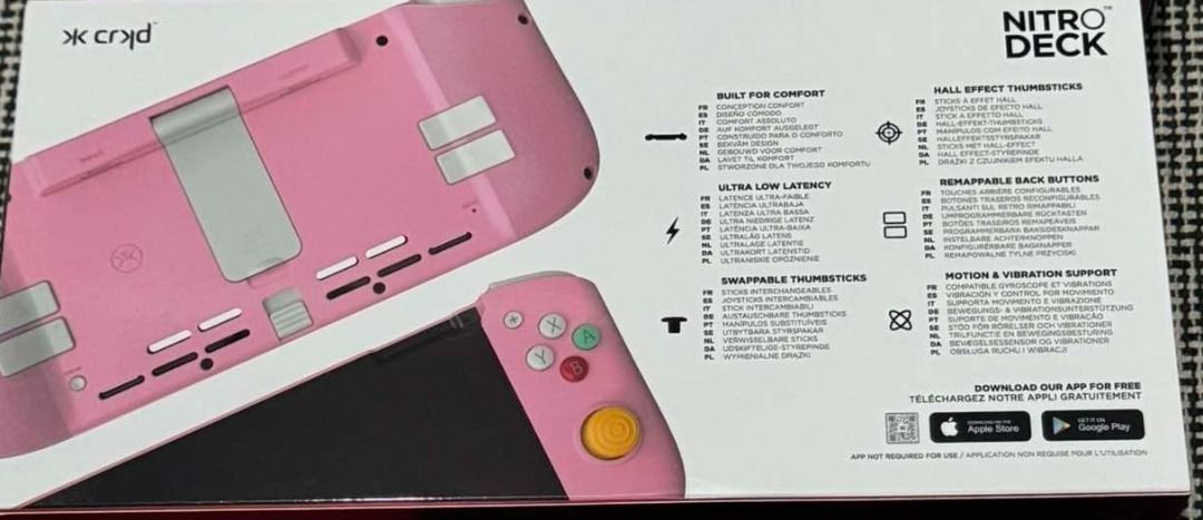 Nitro deck Retro Pink for Nintendo Switch (brand new/sealed), Video ...